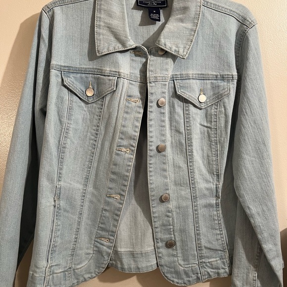 Charter Club | Jackets & Coats | Nwt Light Blue Jean Jacket | Poshmark